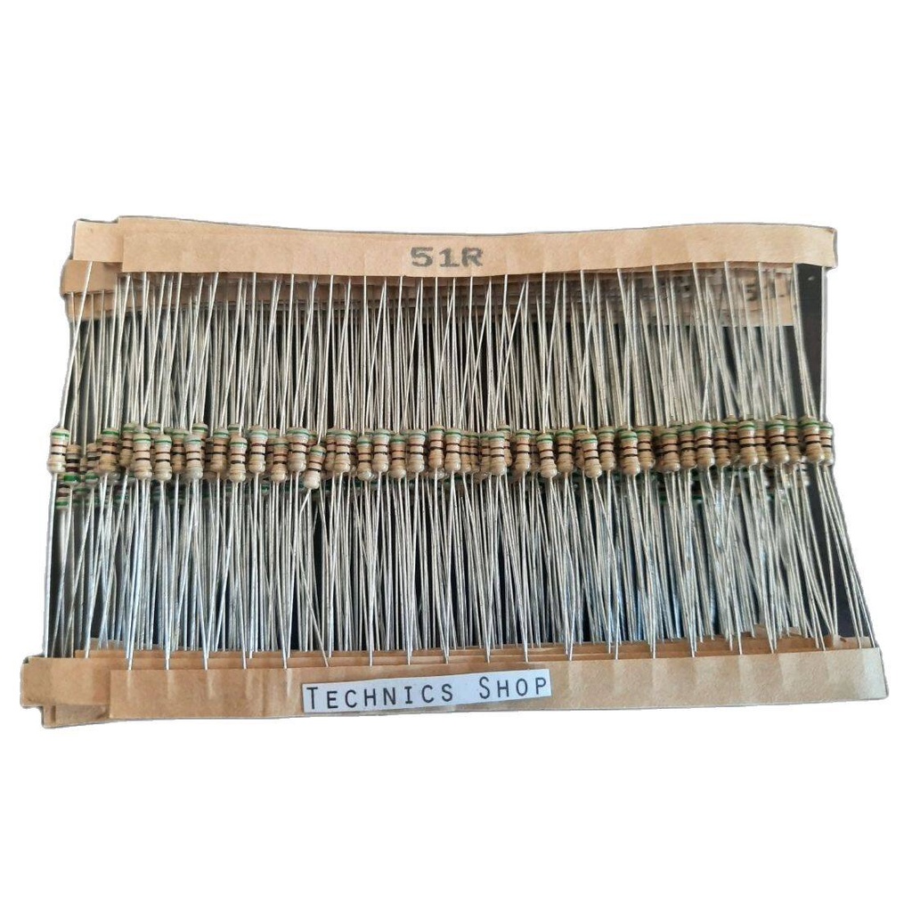 ตัวต้านทาน 51 โอห์ม 1/4W จำนวน 20 ตัว Resistor 51 Ohm 20 pcs. | Shopee ...