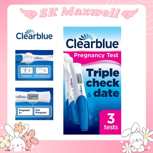 Clearblue Pregnancy Test Ultra Early Triple-Check & Date Combo Pack ...