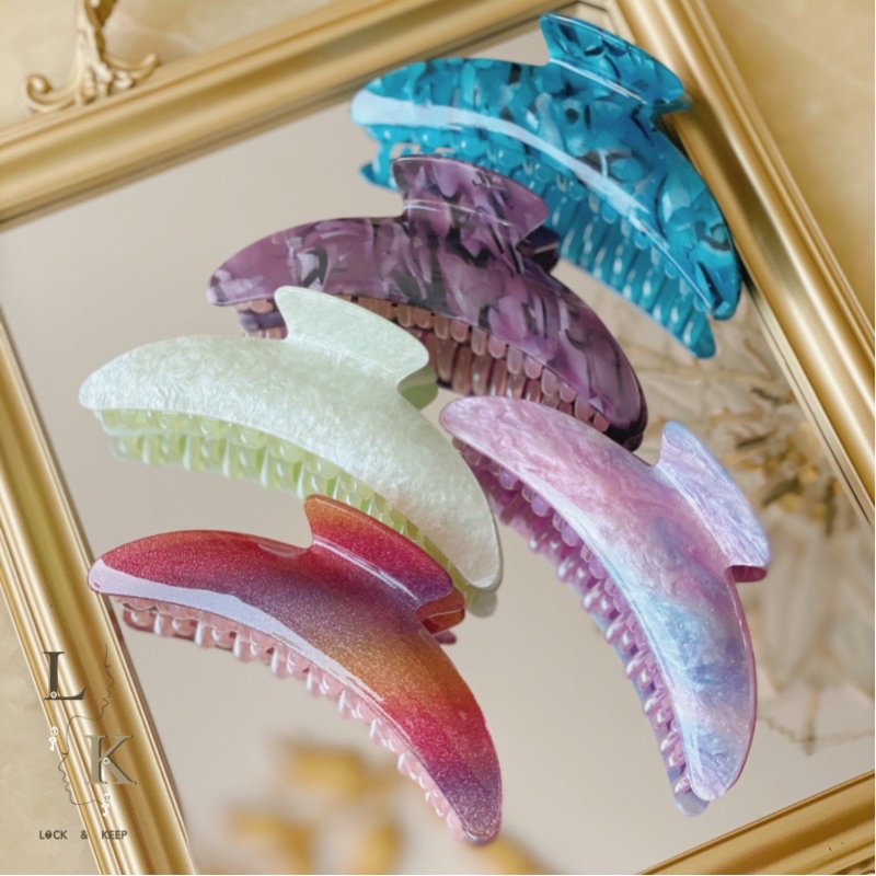 Lock and Keep Jewel กิ๊บไซส์ใหญ่ Clara Large Hair Claw V2 | Shopee Thailand