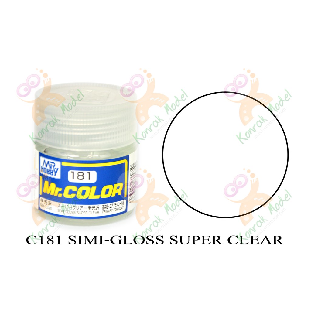 สีสูตรทินเนอร์ Mr.hobby Mr.color C181 Semi-Gloss Super Clear 10ml | Shopee Thailand