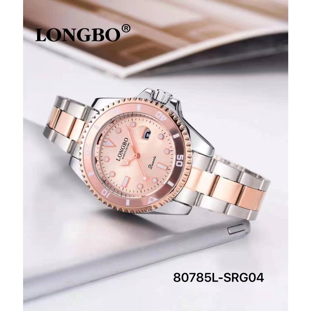 LONGBO 80785แฟชั่นผู้หญิงกันน้ำ Quartz นาฬิกาผู้หญิงหรูหราสแตนเลส ...
