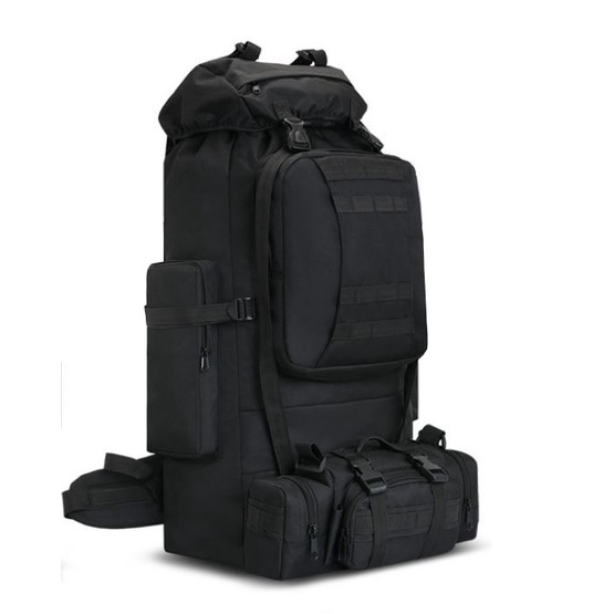 SM กระเป๋าเป้เดินป่า ใบใหญ่+ใบเล็ก ขนาด 100 ลิตร เป้สะพายหลัง ใบใหญ่ ...