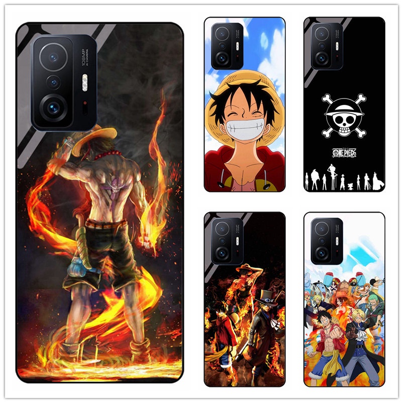 สําหรับ Xiaomi Mi 11t/ 11t pro อะนิเมะ One Piece Luffy Zoro กระจกนิรภัย ...