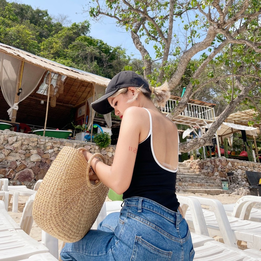 Aloha Back Bodysuit บอดี้สูทผ้าร่อง (1016) | Shopee Thailand