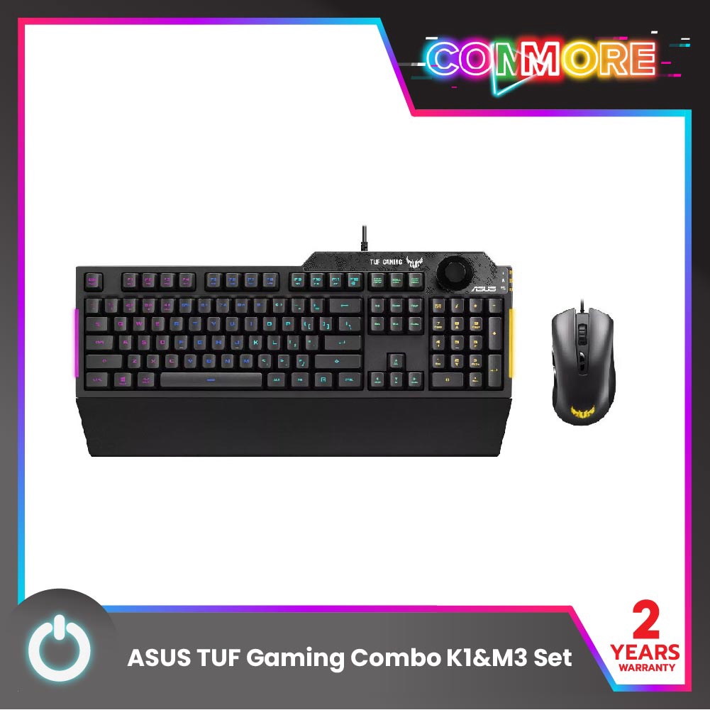 ASUS TUF Gaming Combo K1&M3 Set ชุดคีย์บอร์ดและเมาส์เกมมิ่ง | Shopee ...