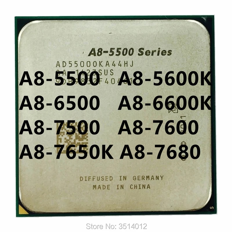 โปรเซสเซอร์ CPU A8-5500 A8-5600K A8-6500 A8-6600K A8-7500 A8-7600 A8-7650K A8-7680 ซ็อกเก็ต FM2 ...