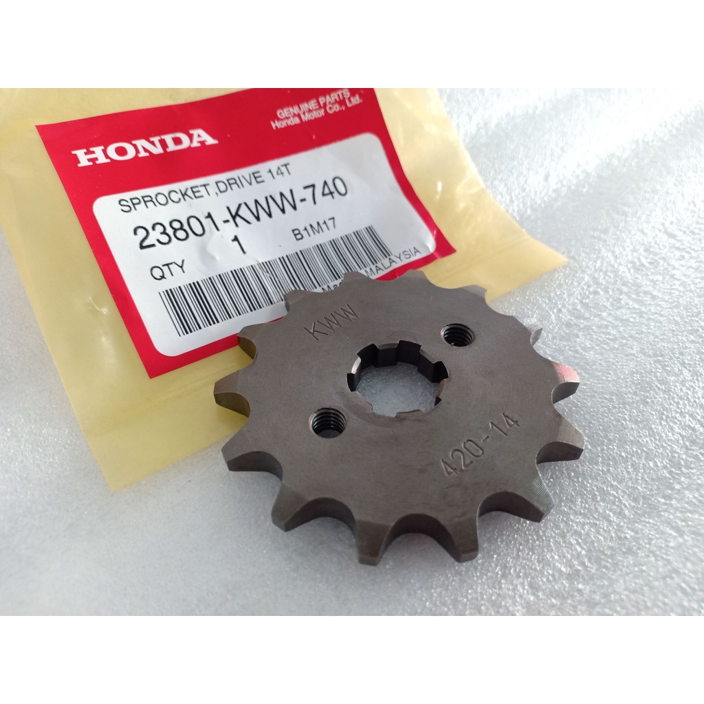 สเตอร์หน้า (14 ฟัน ) สเตอร์หลัง (37 ฟัน) เวฟ110i ปี2019 Honda แท้ศูนย์ ...