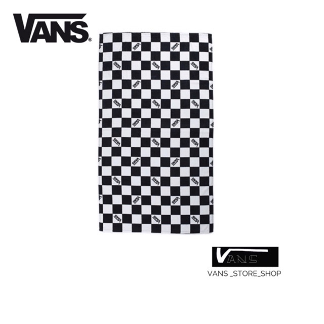 ผ้าเช็ดตัวผืนใหญ่VANS CHECKERBOARD BEACH TOWEL BLACK WHITE CHECK สินค้า ...