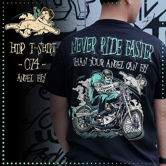 HDP T-SHIRT NO.074 - ANGEL FLY By Life and Kustom | Shopee Thailand
