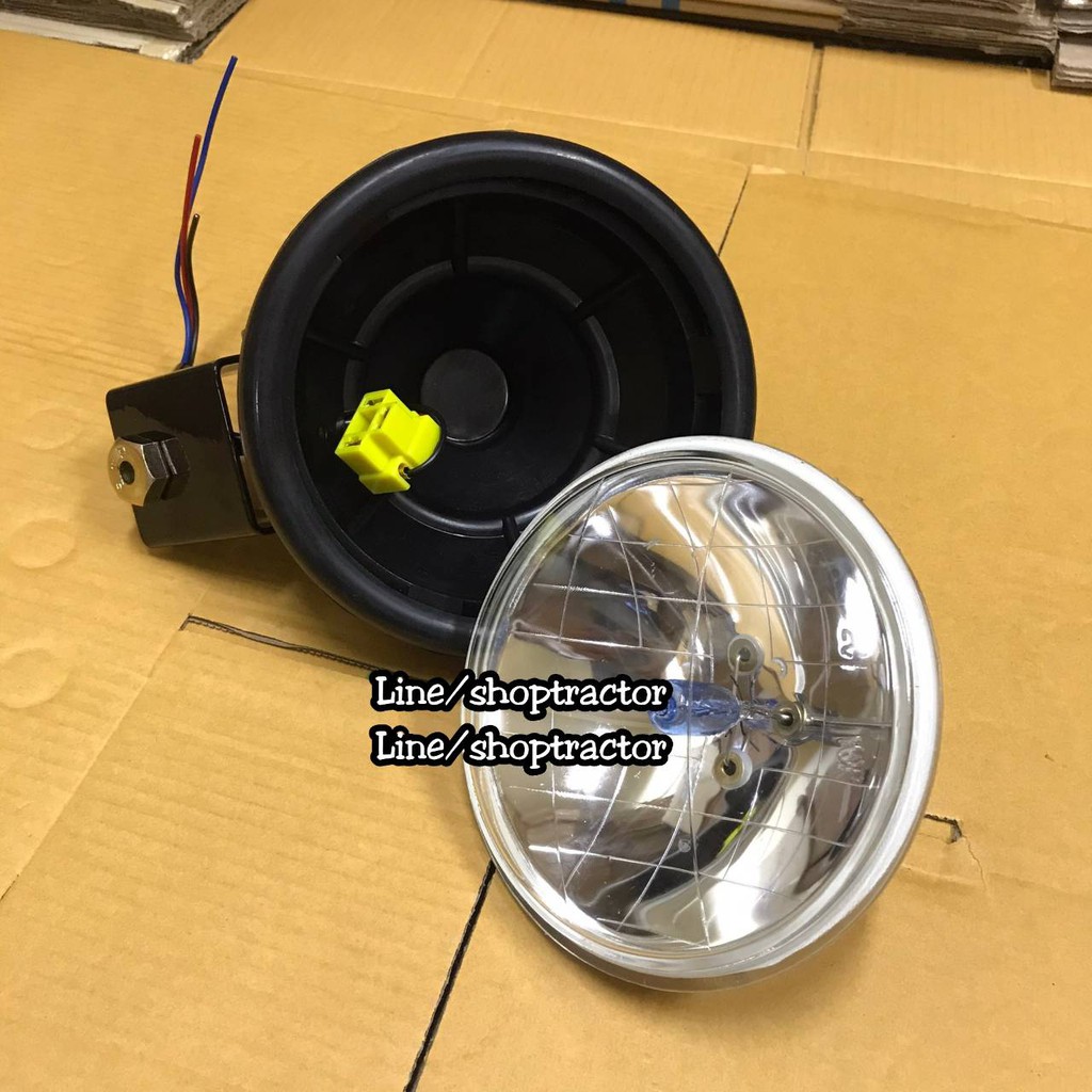 ไฟตาหน้า + โคมยางดำ สำหรับรถไถฟอร์ด คูโบต้า รถอีแต๋น รถยนต์ รถหกล้อ รถ ...