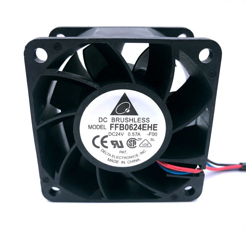 Brand New for delta FFB0624EHE -F00 FG 24V 0.57A 6CM 6038 dual ball bearing fan for 60*60*38mm ...