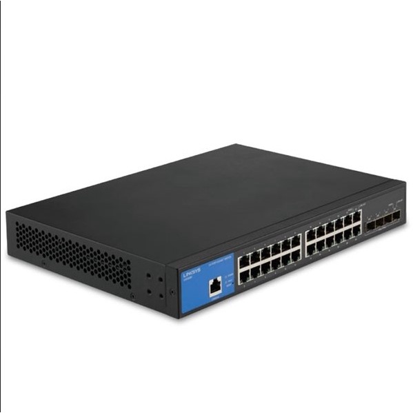 Linksys LGS328C 24-Port Managed Gigabit Ethernet Switch with 4 10G SFP+ ...