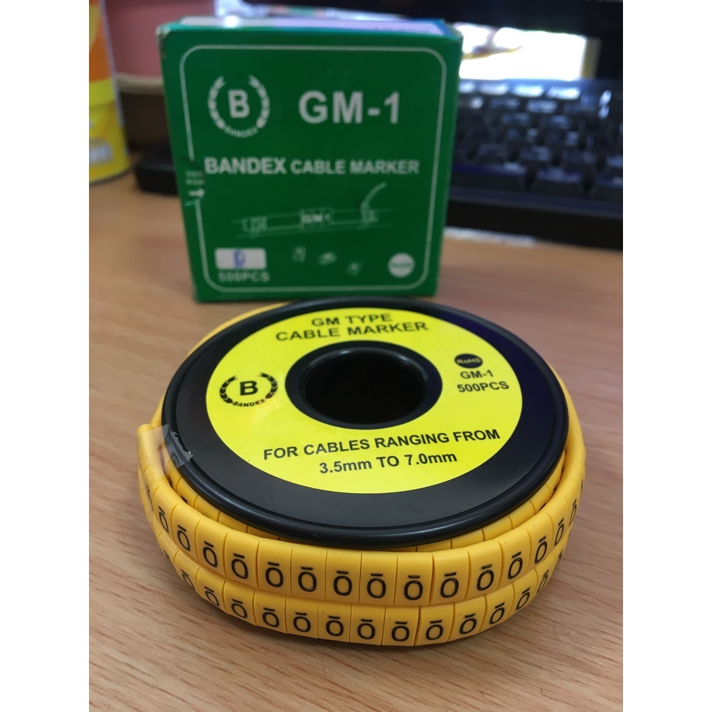 เคเบิ้ลมาร์คเกอร์ CABLE MARKER (NUMBER AND LETTERS) (BANDEX) รุ่น GM ...