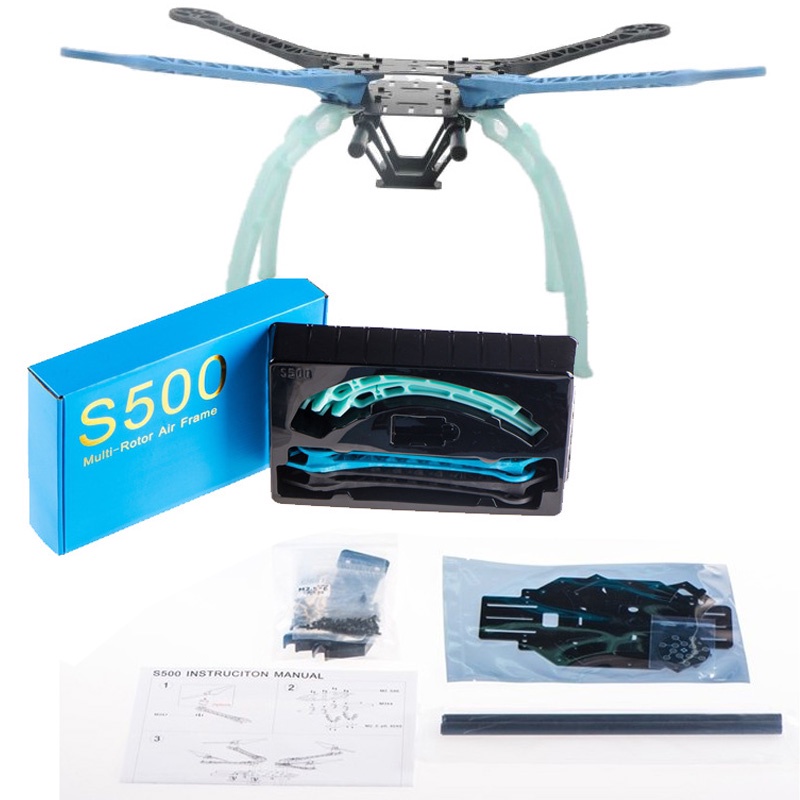 500 มม.Multi-Rotor Air Frame Kit S500 w/ Landing Gear สําหรับ RC ...