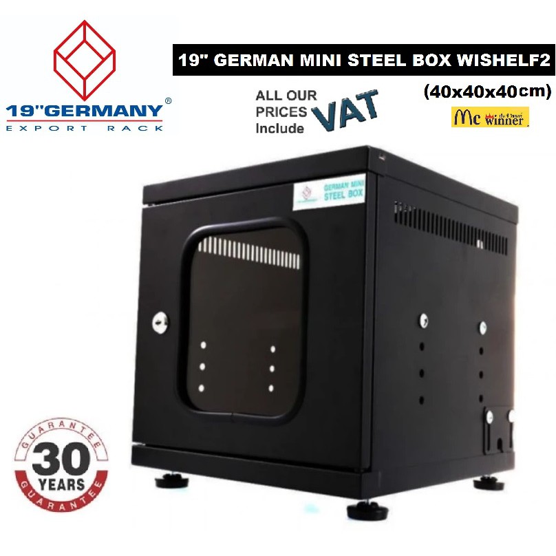 ลตต่ำกว่าทุนของใหม่..ตู้แร็ค 19" GERMANY MINI STEEL BOX w/Shelf รุ่น G6-40040 สีเทาอ่อน / รุ่น ...