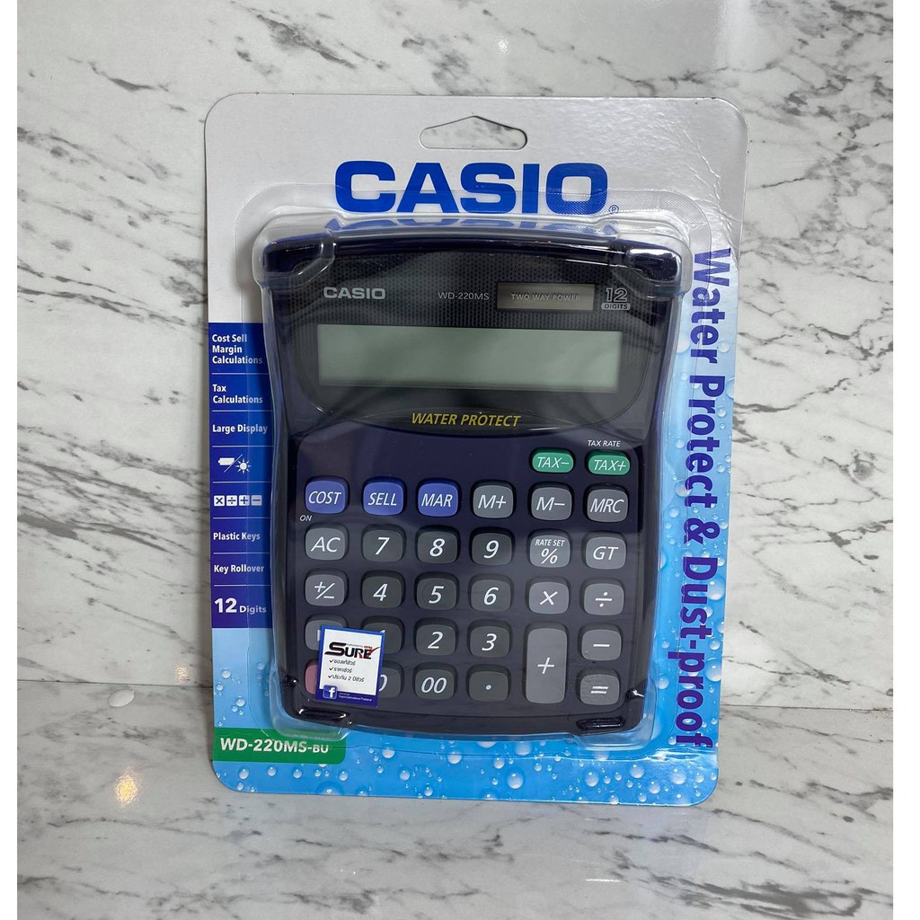 เครื่องคิดเลขกันน้ำ Casio WM-320MT / WD-320MT / WD-220MS ของแท้100% รับประกัน 2 ปี | Shopee Thailand