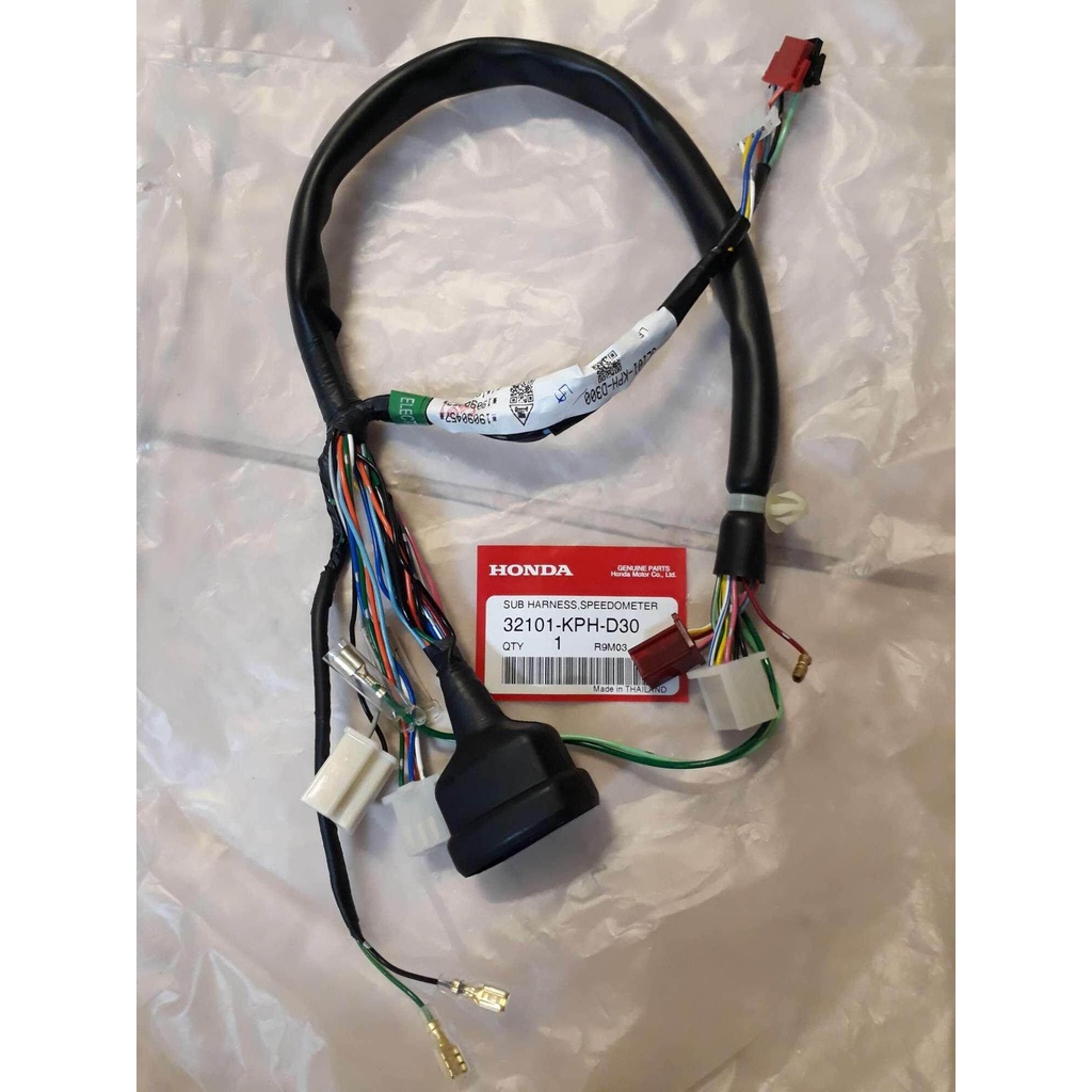 32100-KPH-D30ชุดสายไฟเรือนไมล์แท้เวฟ125Sรุ่นสตาร์ทเท้า1ชุด (รุ่นไม่มีสวิทช์ เปิด-ปิดไฟน้า)อะไหล่ ...