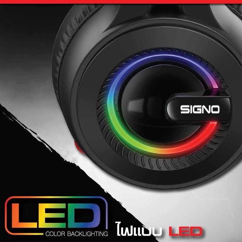 หูฟังเกมมิ่ง SIGNO HP-833 STRIKER หูฟังคอม Gaming Headset USB เสียง ...
