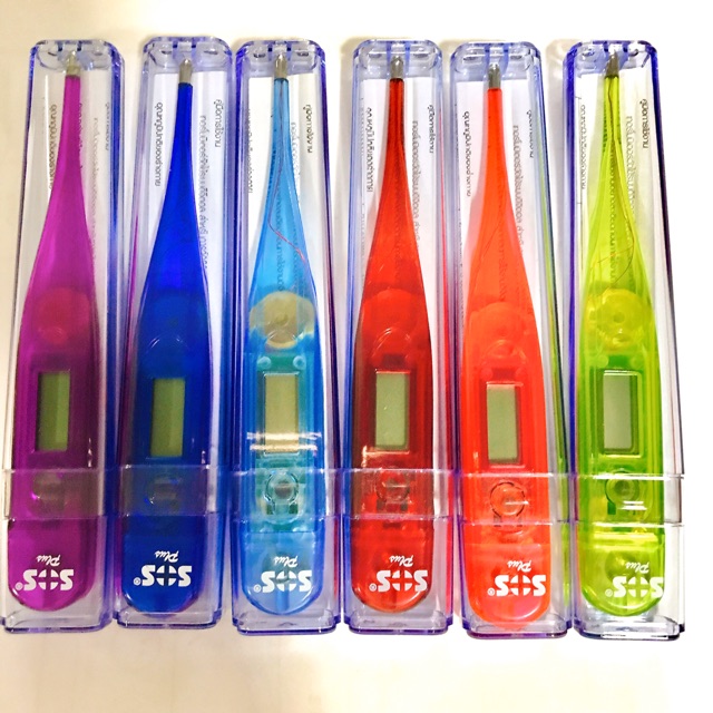 SOS Plus ปรอทวัดไข้ดิจิตอล คละสี | Shopee Thailand
