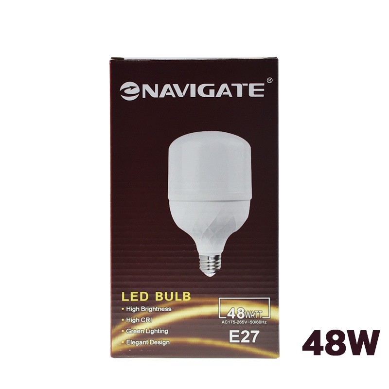 Navigate หลอดไฟ led กลม กำลังไฟ 28w /38w/ 48w /58w แสงสีขาว LED BULB ...