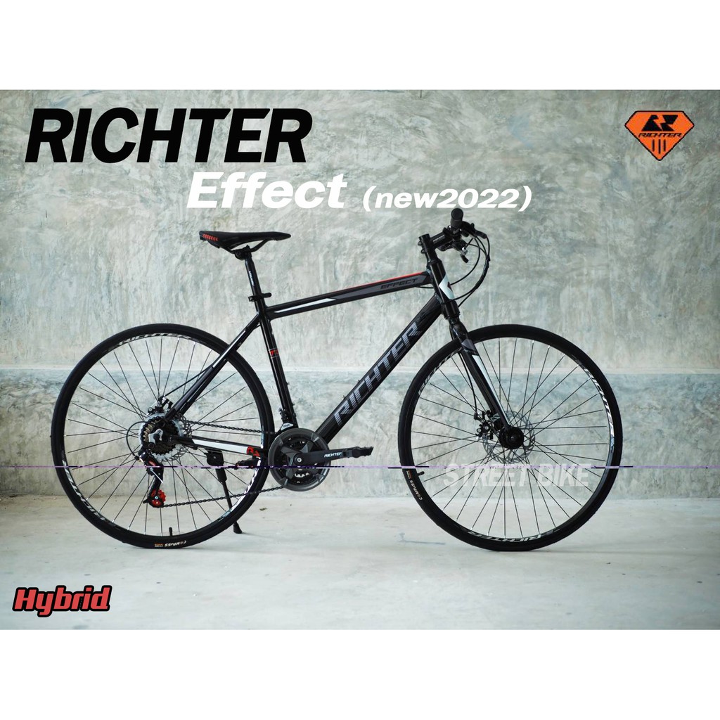 จักรยานไฮบริด RITCHTER รุ่น EFFECT 700C เกียร์ 24Sp. เฟรมอลูมิเนียมซ่อน ...