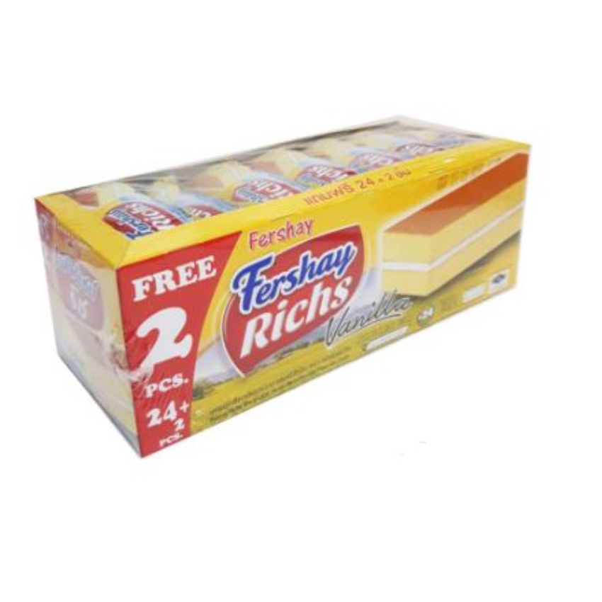[ทั้งหมด 3 กล่อง] เฟอร์เซย์ ริชเค้ก กลิ่นวานิลลาไส้ครีม 15 กรัม (แพ็ค ...