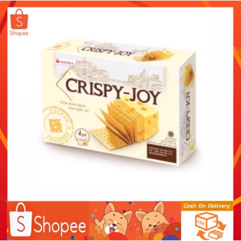 🔥SALE🔥ขนมนำเข้าบิสกิตชีส Crispy-Joy แครกเกอร์ชีส แผ่นบาง ตราคิสปี้จอย ...