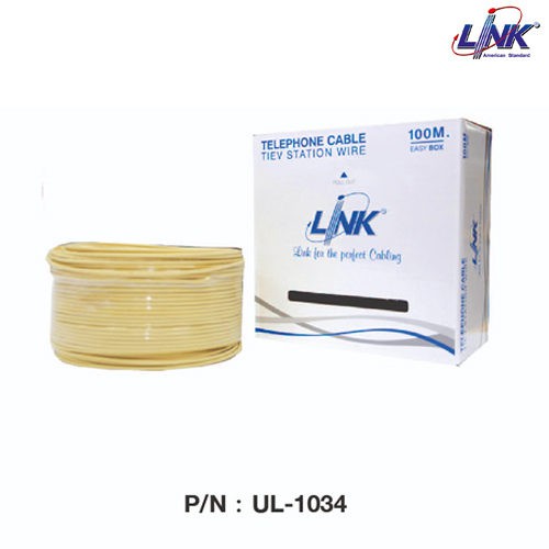 UL-1034 : LINK TIEV Telephone 0.65 mm (22 AWG) 4C Cable100M/Easy Box ...
