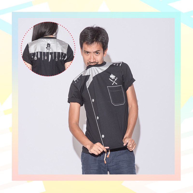 ☄️ลด 30%-50%☄️ สินค้ามีตำหนิ-เสื้อยืดเชฟ | Shopee Thailand