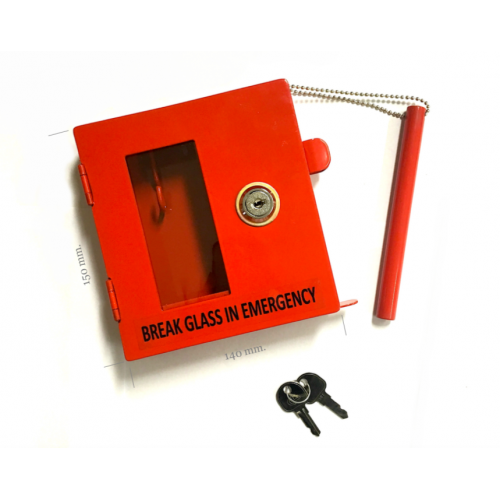 Emergency Key Box W140xH150xD45mm. / ตู้เก็บกุญแจพร้อมค้อนทุบกระจก ...