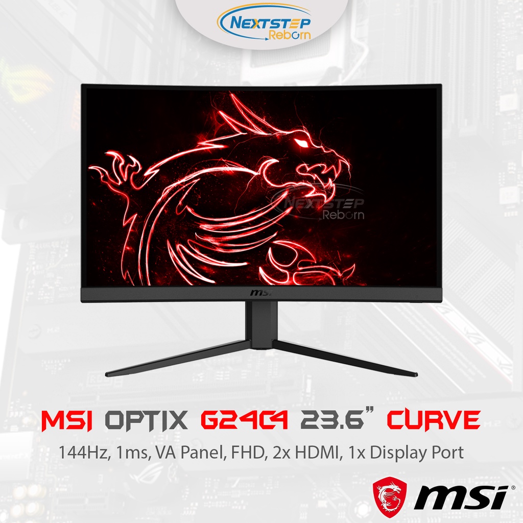MSI Optix G24C4 - 23.6" Curve 144Hz VA FHD (มอนิเตอร์) | Shopee Thailand