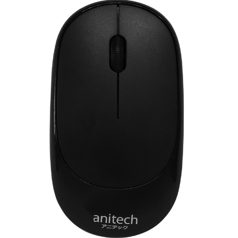 (W224) WIRELESS MOUSE (เมาส์ไร้สาย) Anitech 1000DPI แบบเงียบ สัญญาณไกล ...