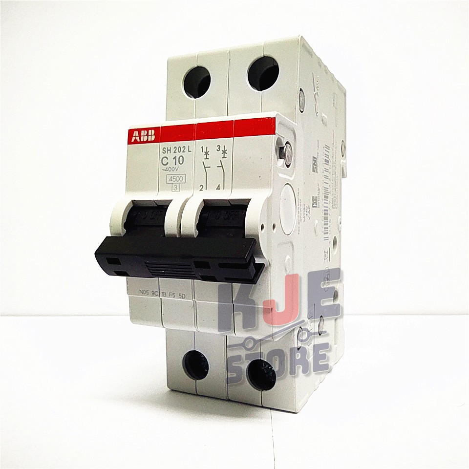 Abb MCB SH202 2P 4.5kA [6A/10A/16A/20A/32A/40A] | Shopee Thailand