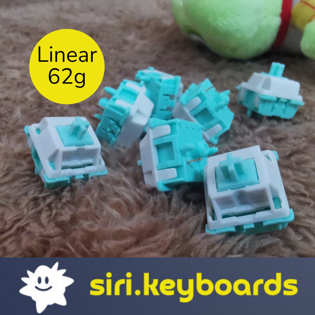 [พร้อมส่ง] [Linear] GATERON Milk Green Robin Mechanical Switch 62g ...