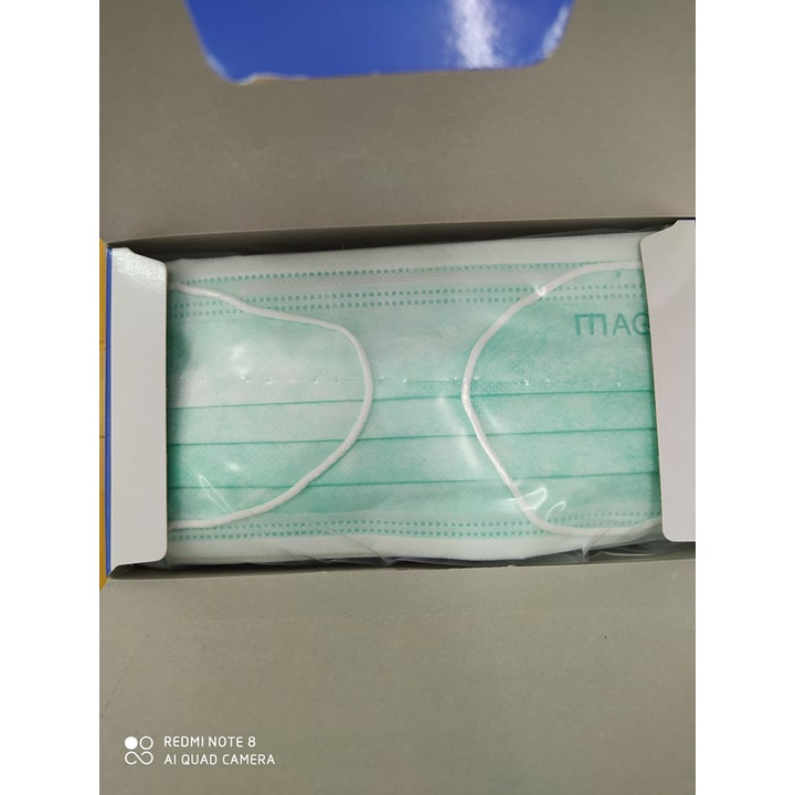 MAG MASK หน้ากากอนามัย ทางการแพทย์ แบบคล้องหู มีแผ่นกรอง 3 ชั้น 50 ชิ้น ...