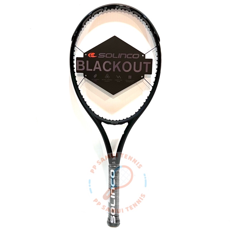 ไม้เทนนิส tennis racket Solinco Blackout 300 กรัม (แถมอ็น) ของแท้ พร้อม ...
