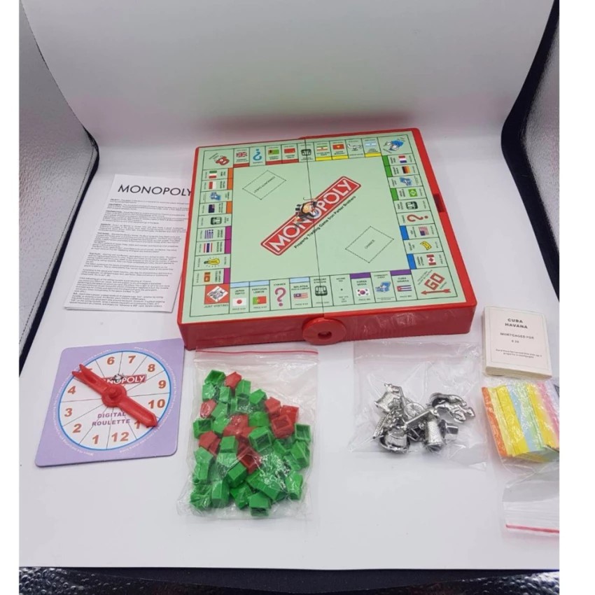 Monopoly Mini Edtion เกมเศรษฐีขนาดพกพา พร้อมกระดานและที่เก็บ 5213 ...