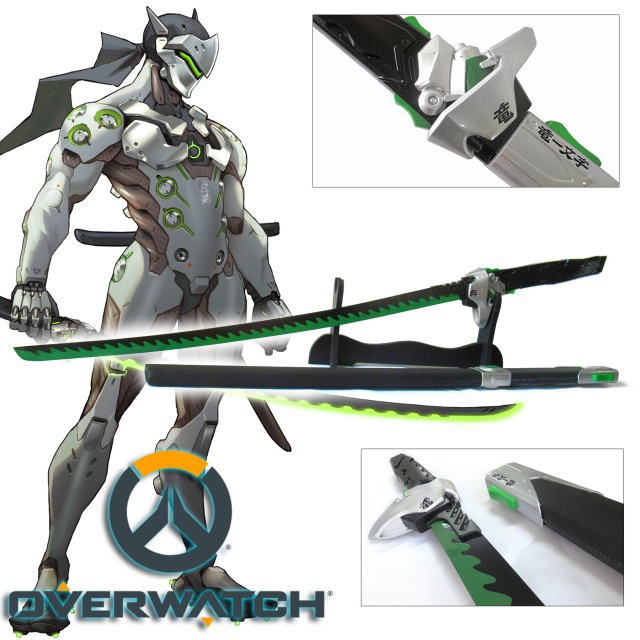 JAPAN Overwatch GENJI Cyborg Ninja Yakuza ดาบซามูไร คาตานะ ดาบนินจา ดาบ ...