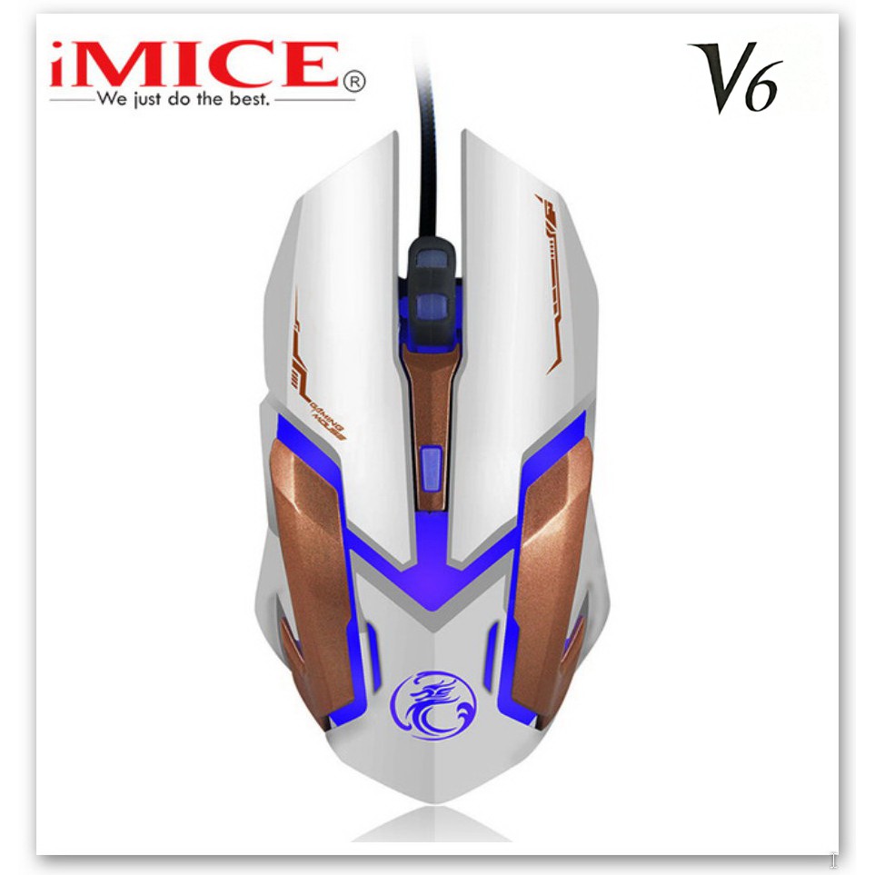 เมาส์เกมมิ่ง เมาส์เล่นเกมส์ IMICE V6 Professional Wired Gaming Mouse ...