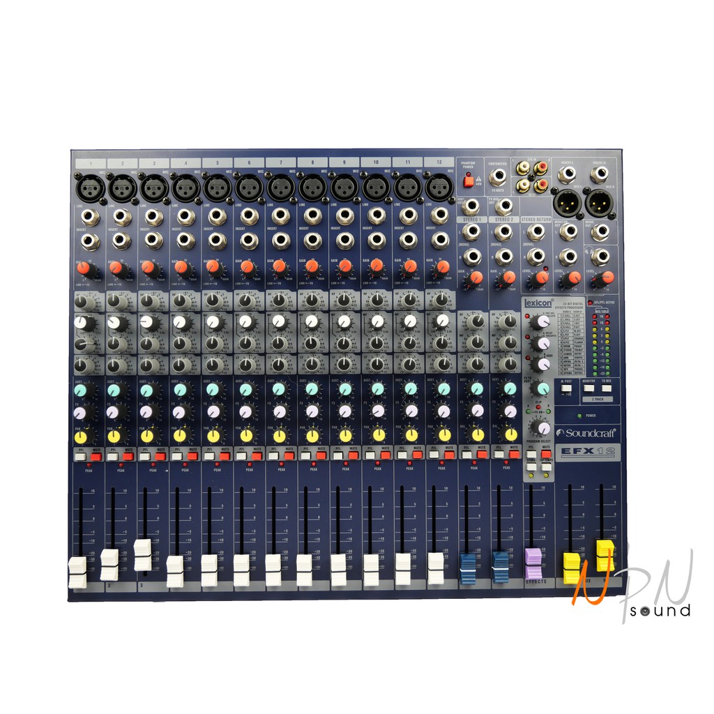 มิกเซอร์Soundcraft EFX12 Mixer สเตอริโอมิกเซอร์ efx12 12mono + 2 stereo channel | Shopee Thailand