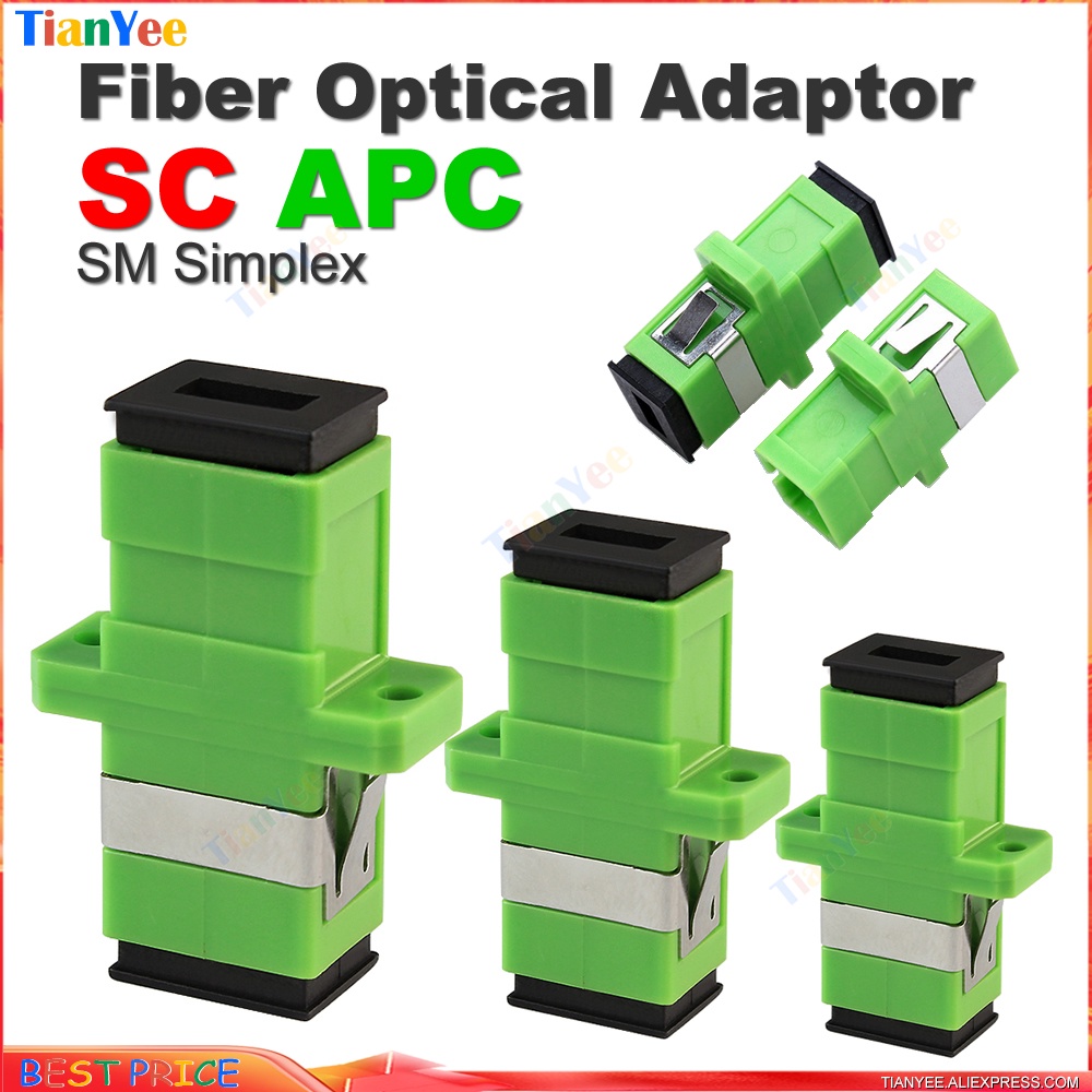 Batch Sell 100pcs - 1000pcs Lot Fiber Optical Adaptor SC APC SM Simplex ...