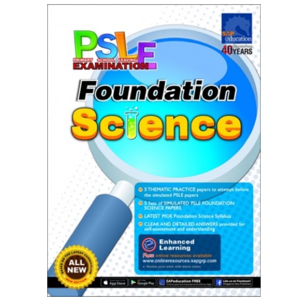 PSLE Foundation Science ข้อสอบไล่ประถมปลาย หลักสูตรสิงคโปร์ | Shopee ...