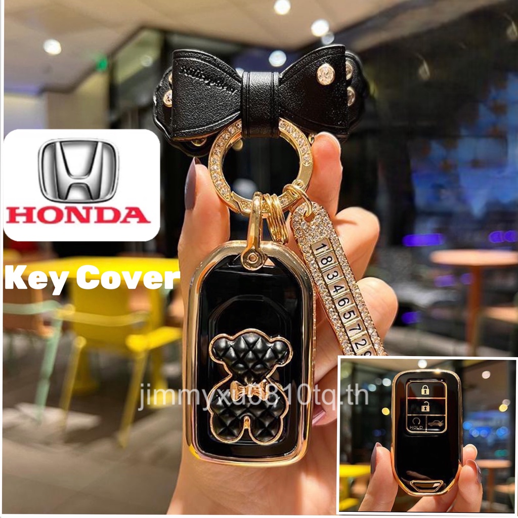 โมทรถยนต์การ์ตูนหมีหมีสำหรับ Honda City Civic Accord CRV XRV URV HRV honda key cover | Shopee ...