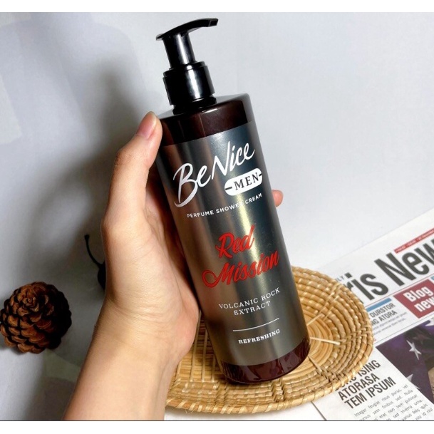 BeNice Men Perfume Shower Cream Light Silver 450ml. | Shopee Thailand