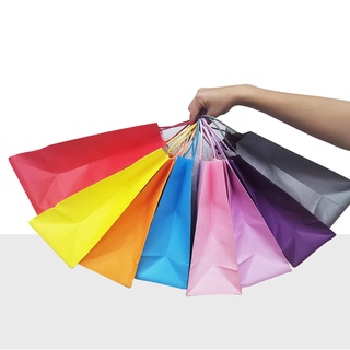 SC Paper-Pack ถุงกระดาษสี ถุงกระดาษคราฟท์ (แพ็ค 12 ใบ) | Shopee Thailand