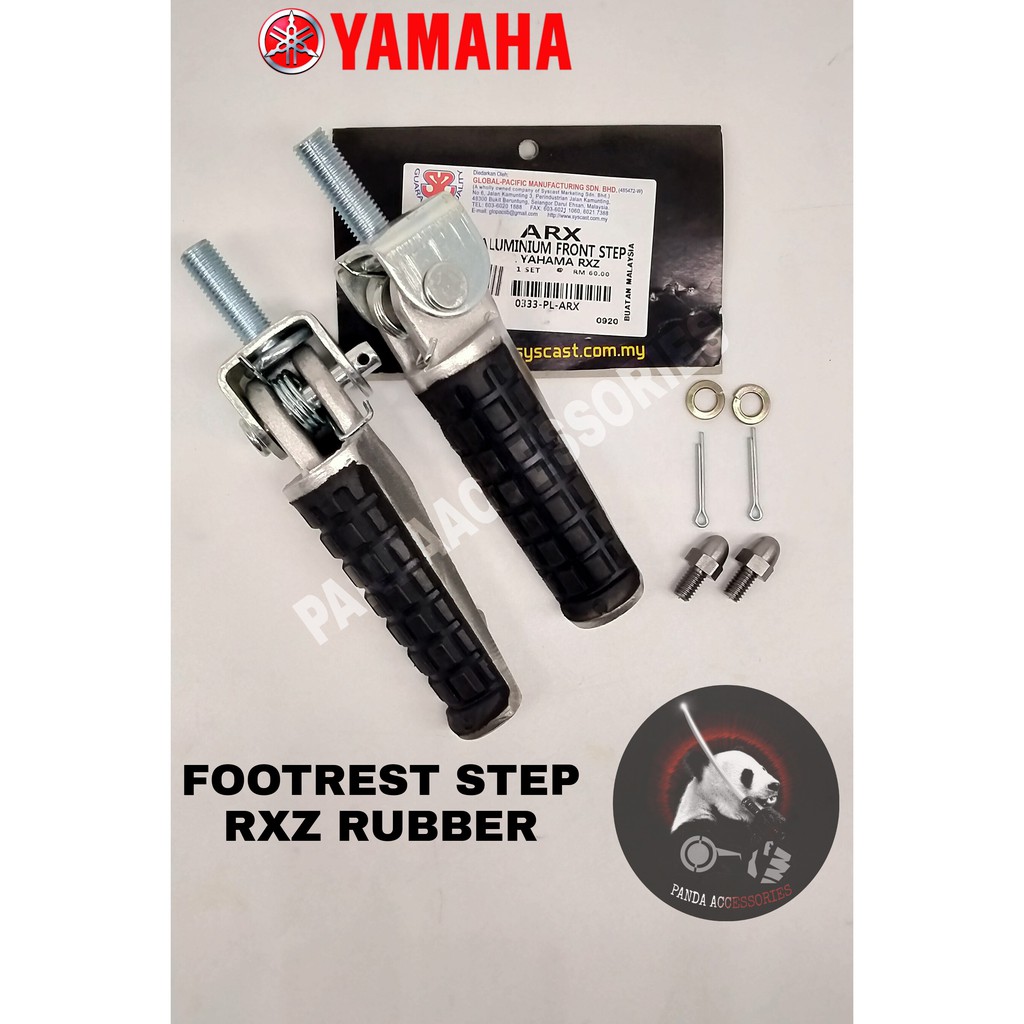 YAMAHA RXZ TEMPAT PIJAK / FOOTREST STEP ยางหน้า / ALLOY ARX/FARX MADE ...