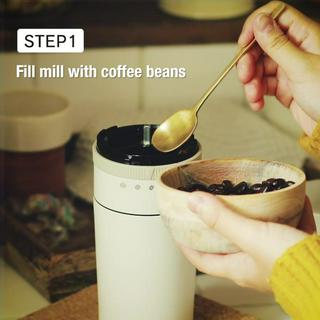 BRUNO Coffee Maker with Mill BOE080 เครื่องทำกาแฟ พร้อมบดกาแฟ แบบชาร์จ ...