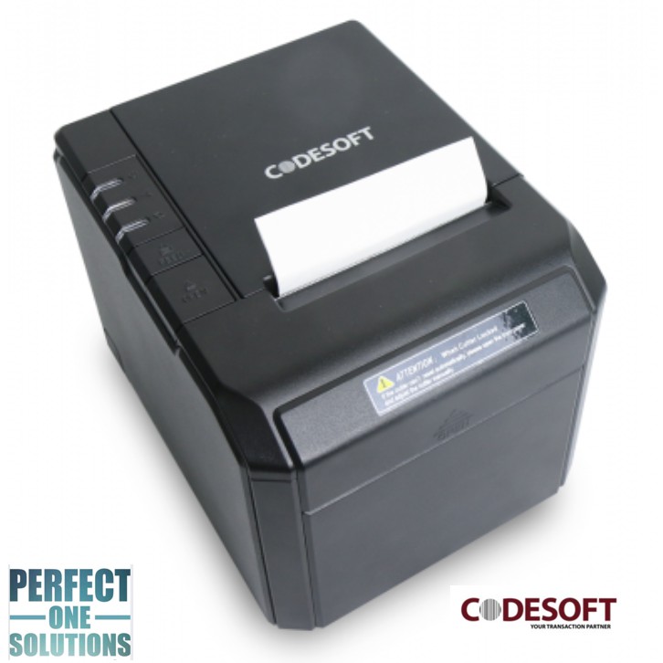 เครื่องพิมพ์ใบเสร็จความร้อนไม่ต้องใช้หมึก Codesoft Thermal Receipt Printer รุ่น TP-3300 USB ...