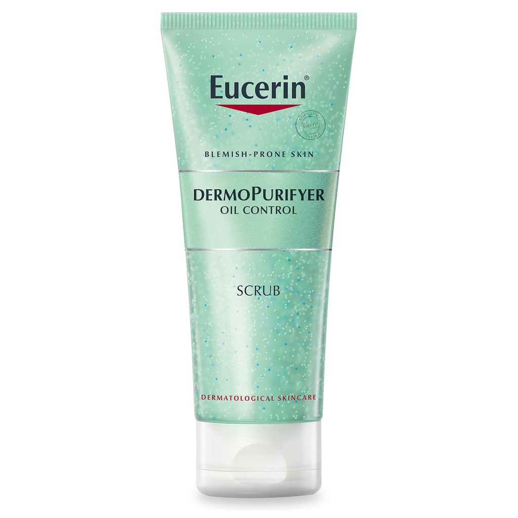 สครับผิวหน้า Eucerin® Dermo PURIFYER Scrub Oil Control 100ml (Exp.10. ...