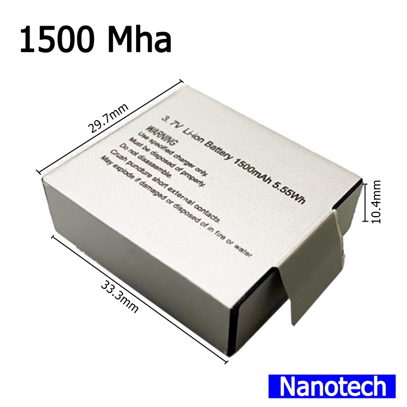 🔥🔥🔥1500 Mha🔥🔥🔥แบตเตอรี่ + Dual Charger สำหรับ EKEN H9 H9R H3R H8R H8PRO ...